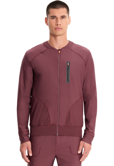 INFINITY KINETIC Men's Knit Zip Front Jacket Jackets IN322A – ScrubHaven